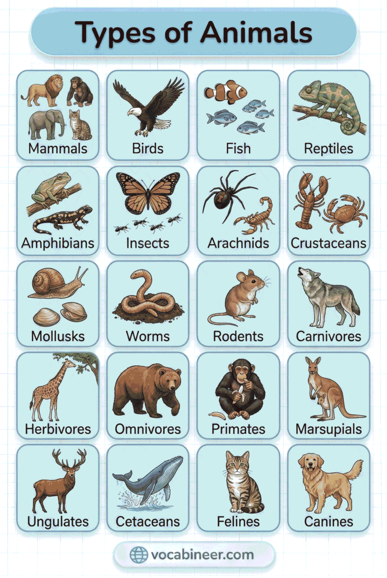 Animal Names A – Z: List of Animals with their Pictures