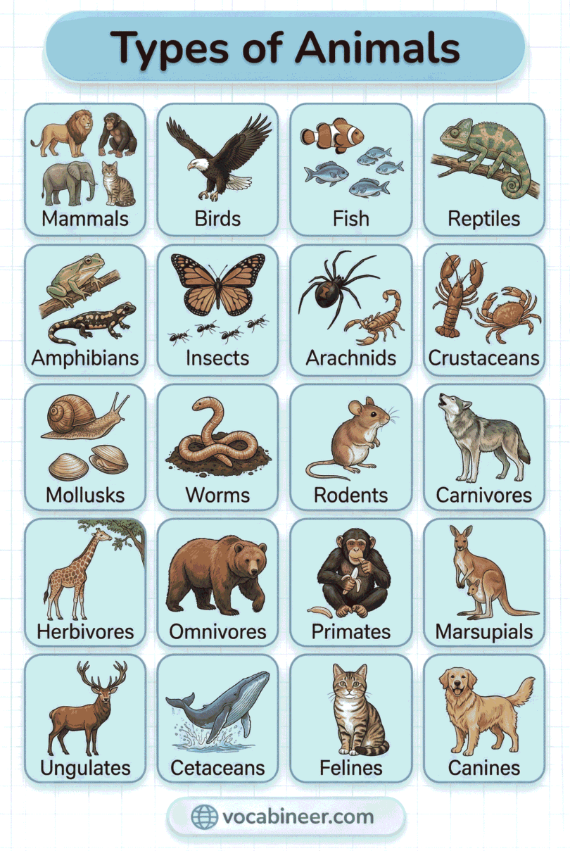 Animal Names A – Z: List of Animals with their Pictures