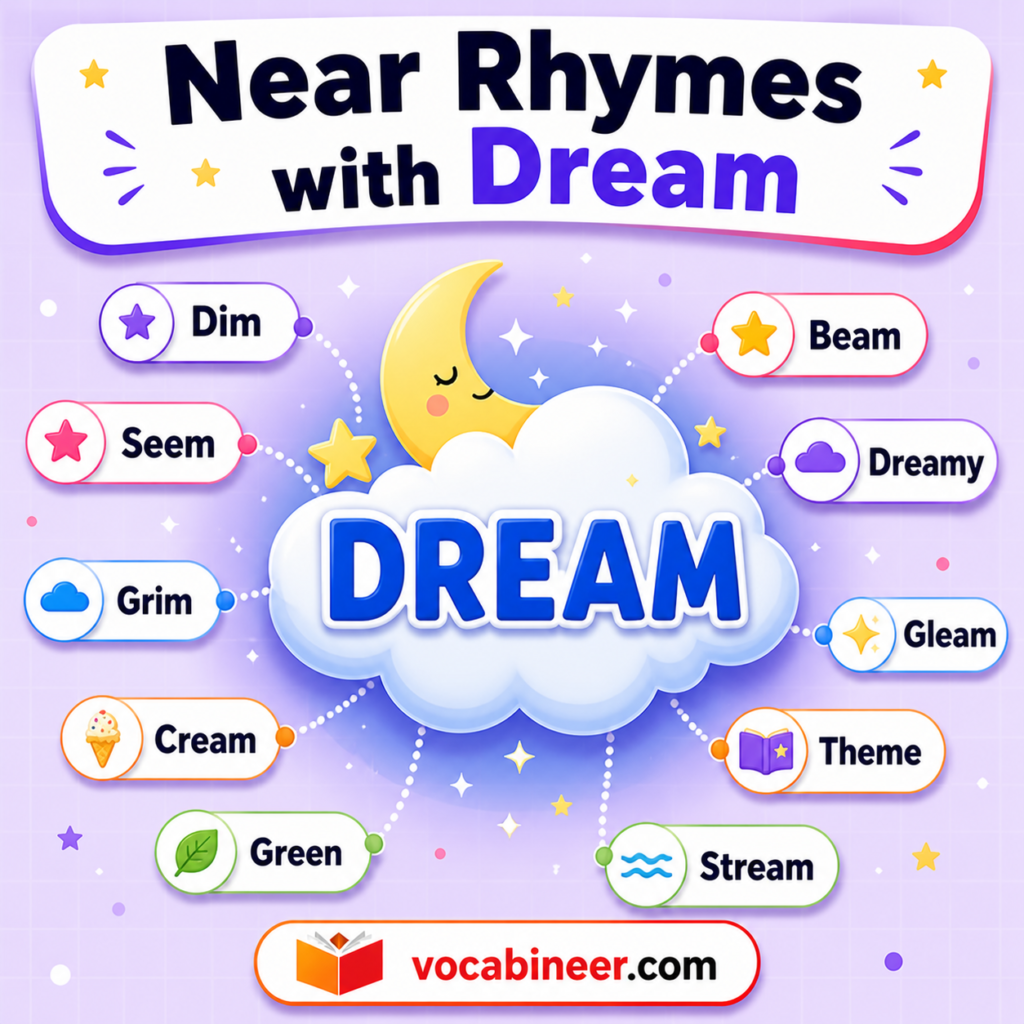 Words That Rhyme with Dream: 592 Perfect and Near Rhymes