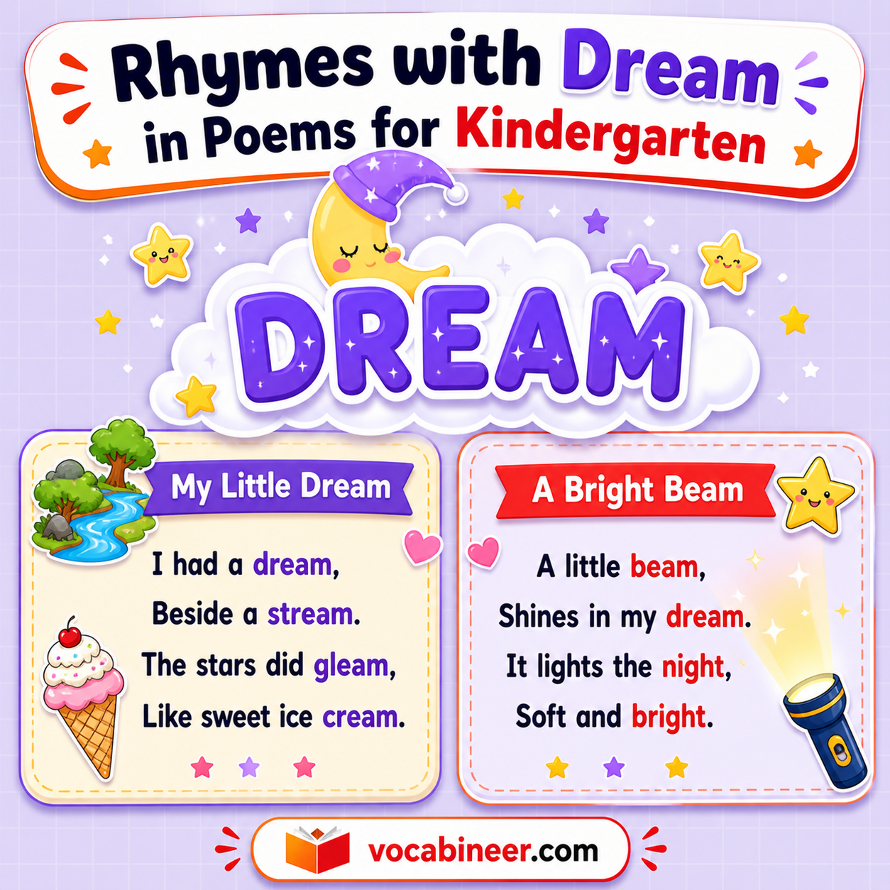 Words That Rhyme with Dream: 592 Perfect and Near Rhymes