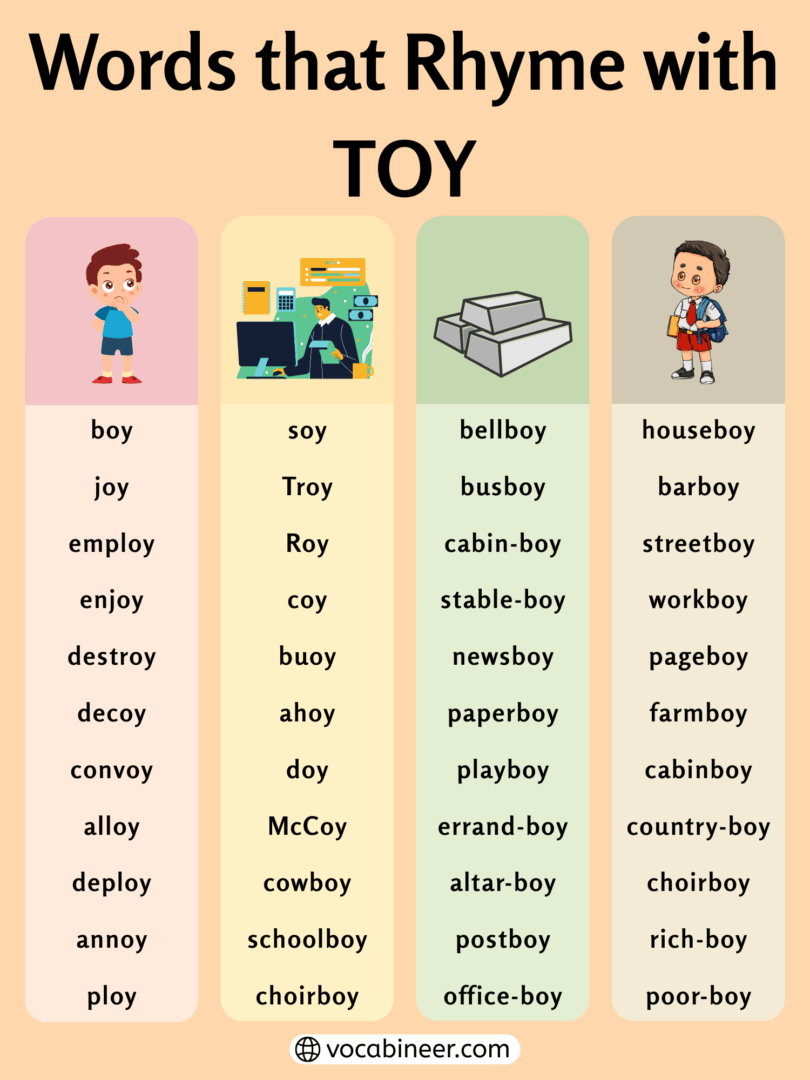 731 Joyful Rhymes with Toy for Poems