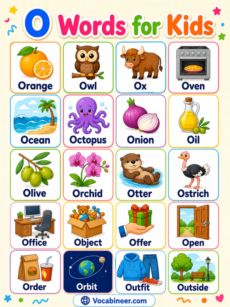 Words That Start with O | List of 544 English Words