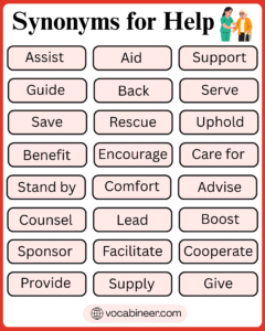 Help Synonyms: 104 Synonyms For Help in English