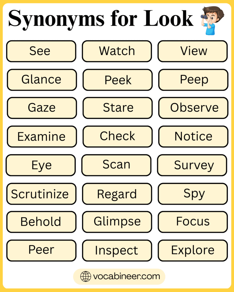Look Synonyms: 80+ Words To Replace Look in English