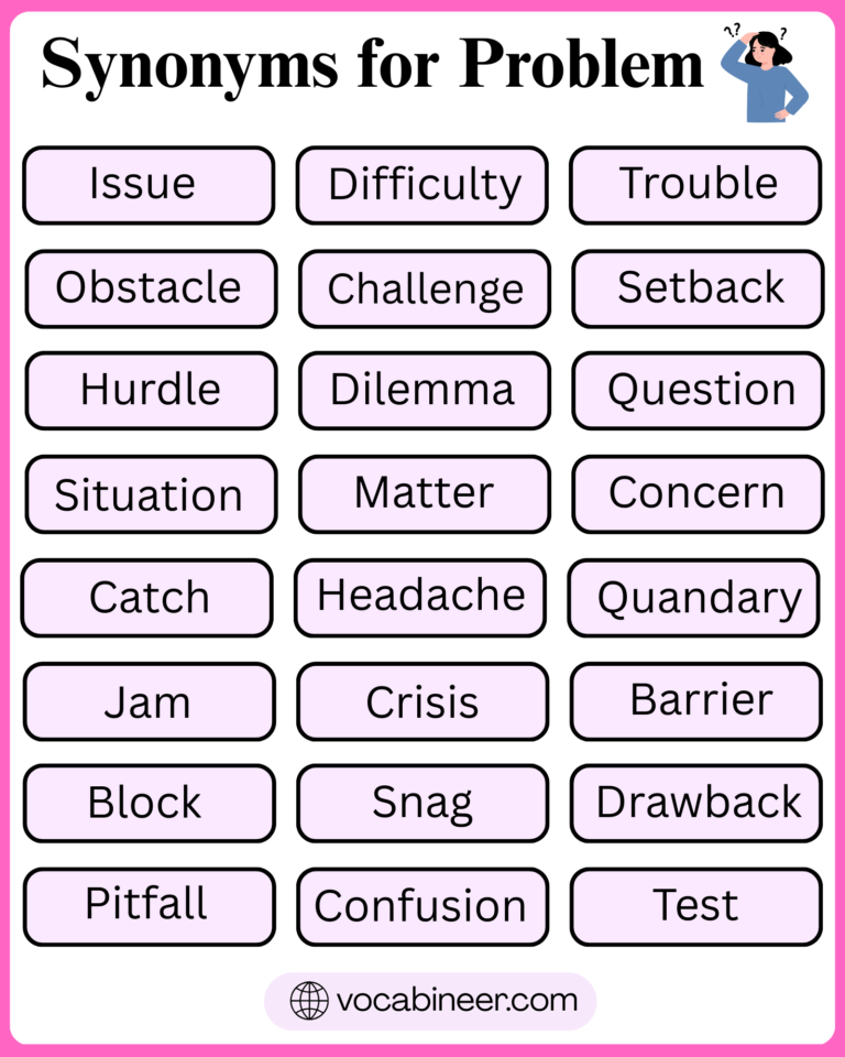 Problem Synonyms: 90 Common Words For Problem in English