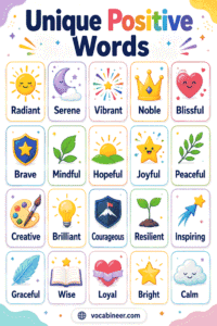 500+ Positive Words List with Meanings and Examples