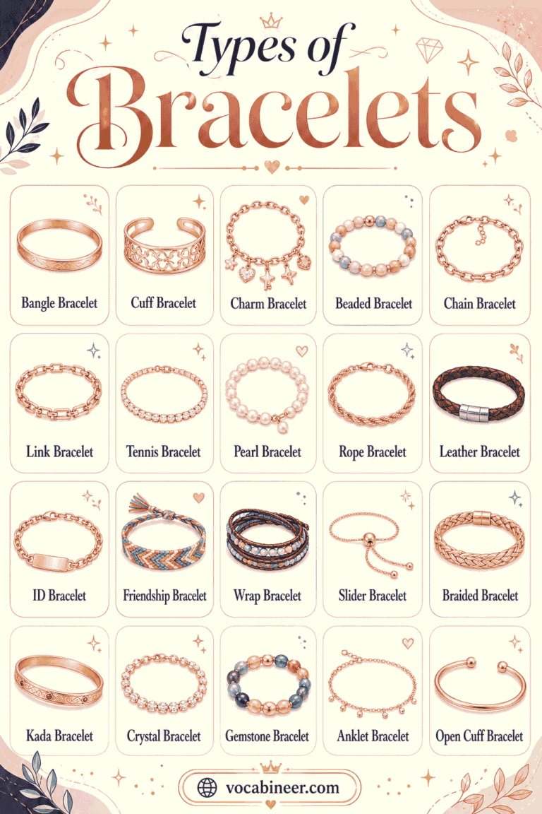 25+ Types of Bracelets with Names and Pictures