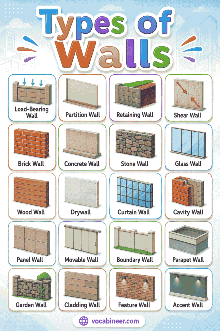 Different Types of Wall Design with Complete Pictures Guide