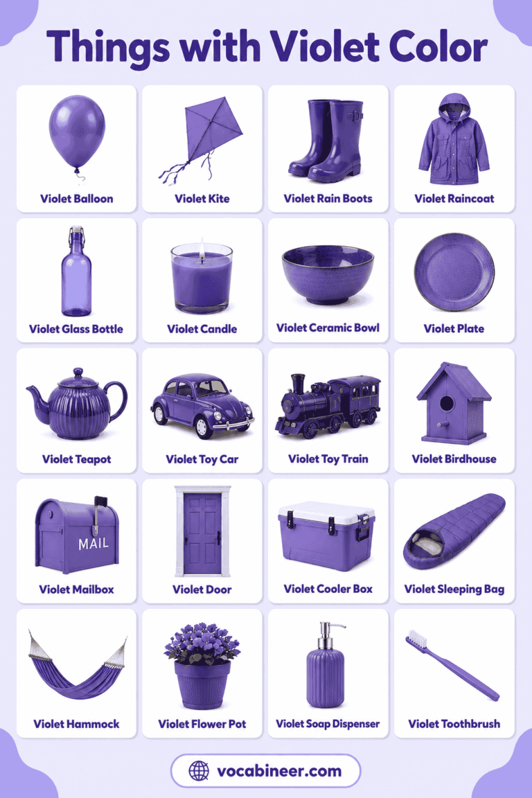 250+ Violet Color Things List with Pictures and Meanings