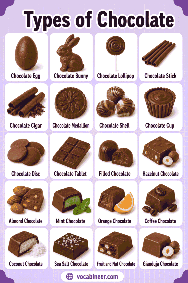 Types of Chocolate with Names & Examples: Easy Guide